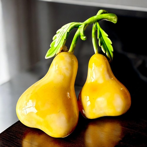 JJ Jonette Pear Brooch Gold Tone Vintage Enamel Fruit Pin Signed | eBay