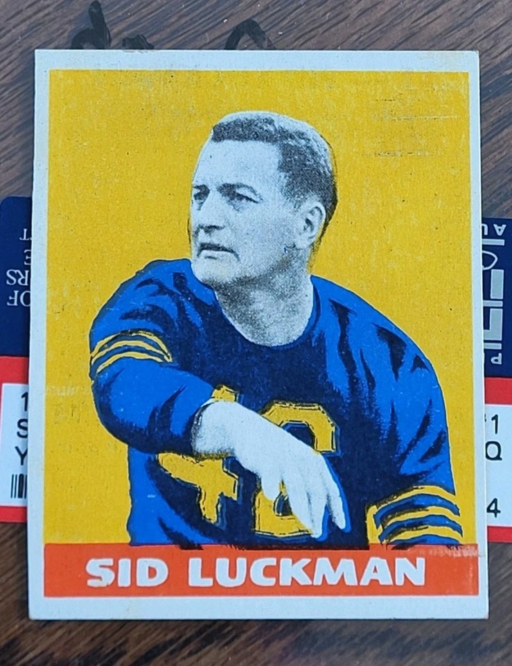 1948 Leaf #1 SID LUCKMAN Rookie Looks Nm+ PSA said Mini Size Incredible ...