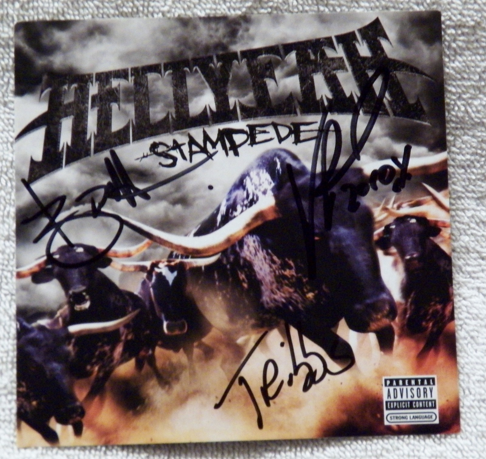 Pantera's Vinne Paul Abbott Auto RIP 6/22/18 Hellyeah Band Signed Stampede CD | eBay