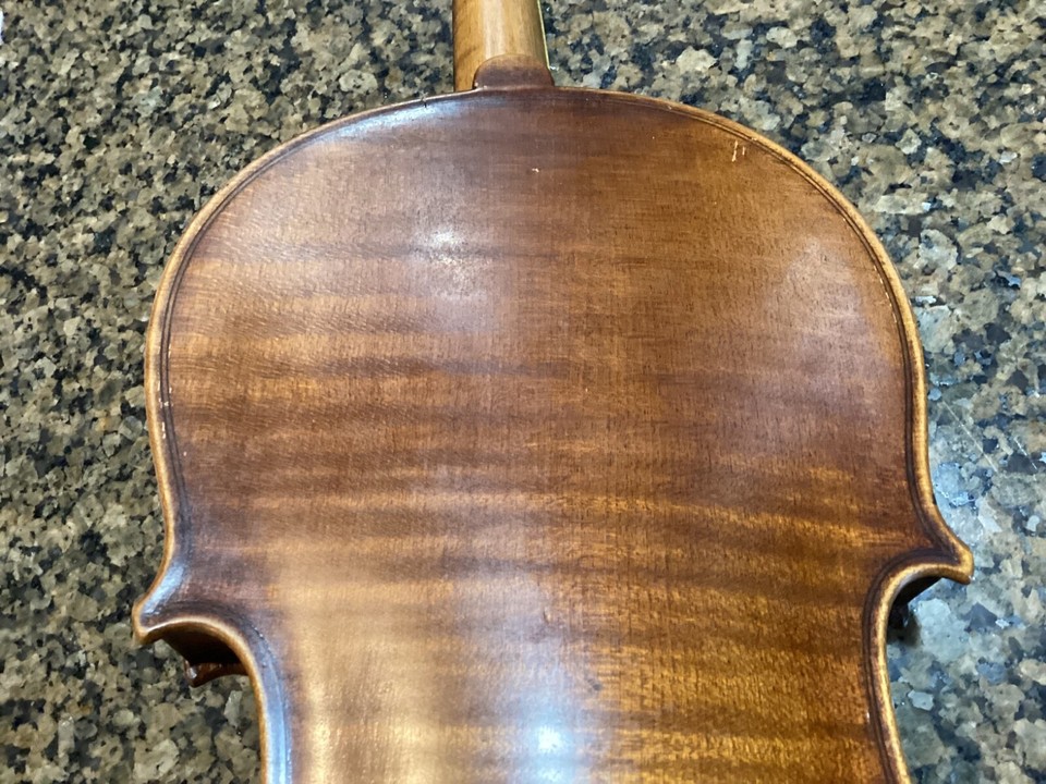 Antique German Violin & Bow Copy of Stradivarius For Restoration WATCH ...