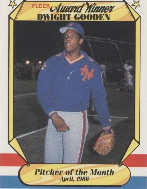 1987 Fleer Award Winners - Dwight Gooden #15 for sale | eBay