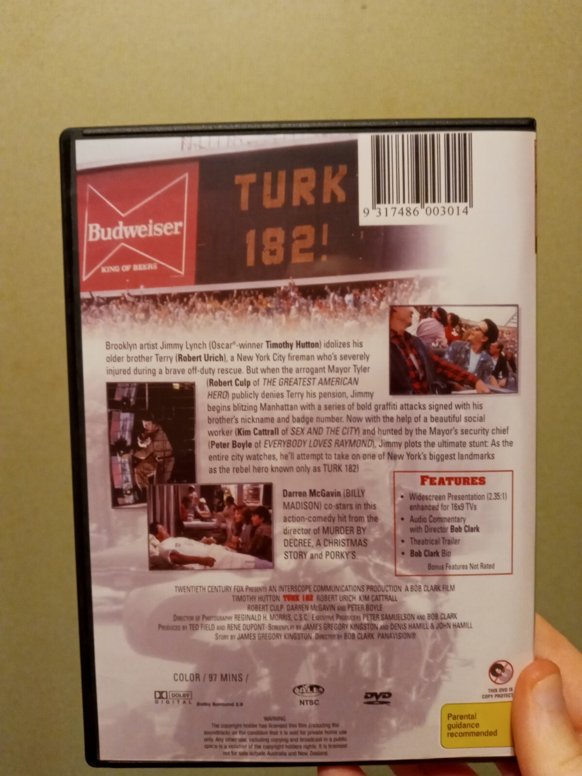 Turk 182 DVD Import NTSC All Region Timothy Hutton 80s Graffiti Classic ...