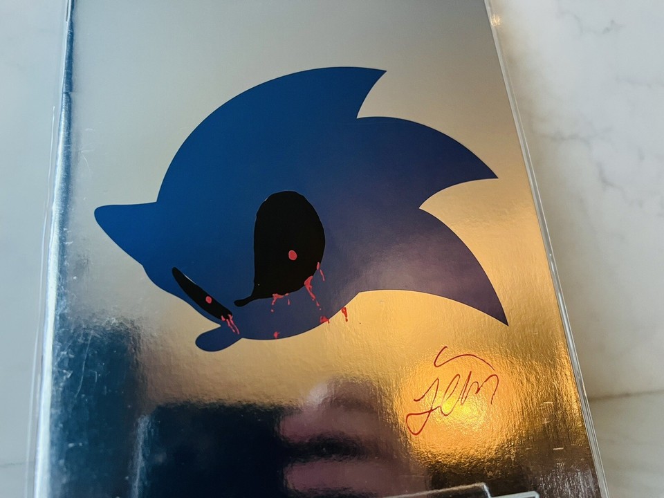 Sonic The Hedgehog IDW Comics #1 C2E2 Exclusive Foil Sonic.exe Remarque ...