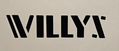 Decal For Willys Overland Mopar Jeep MB Military Dodge Power Wagon ...