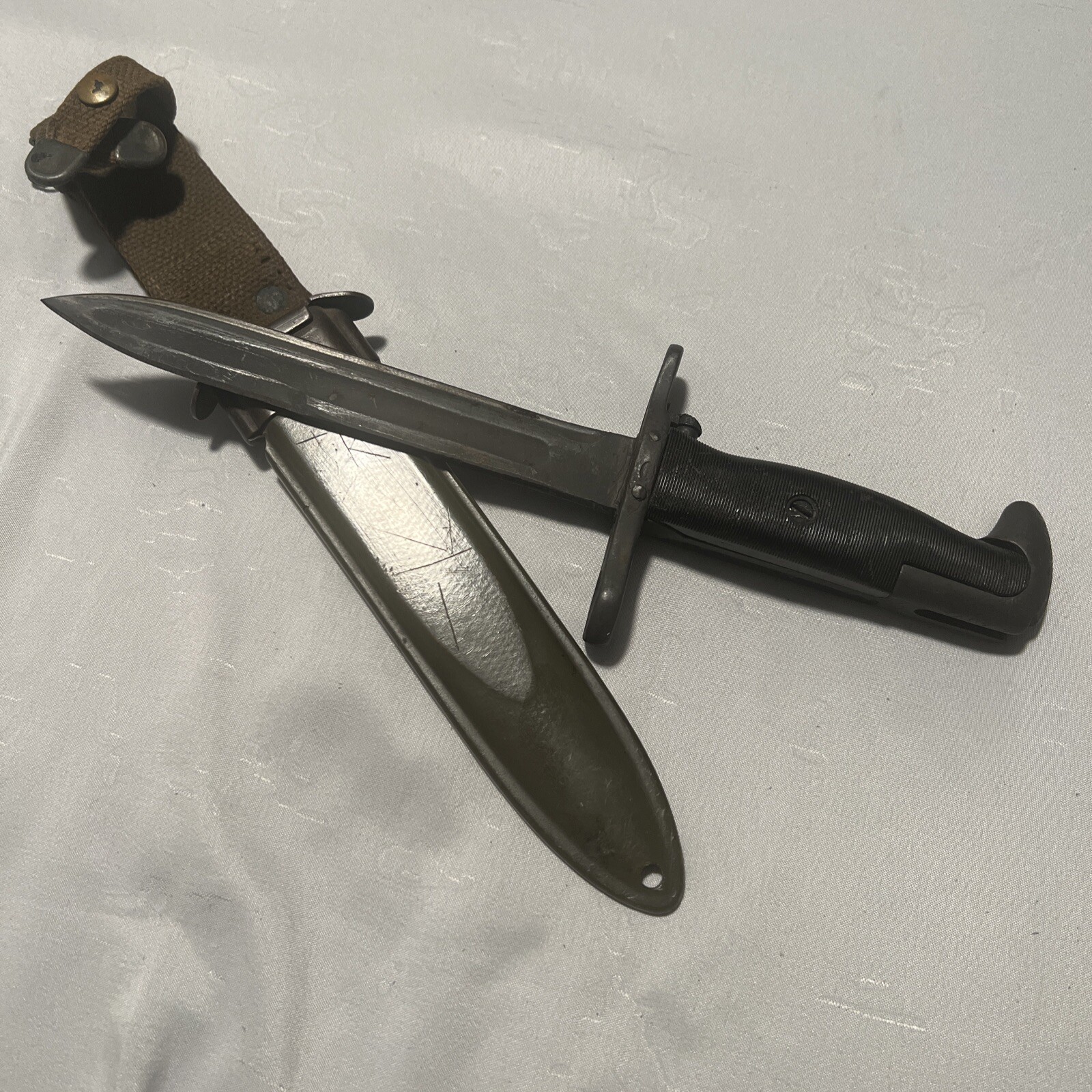 Vintage US M8 Knife And Sheathe Made By BM CO Original WW2 Knife | eBay