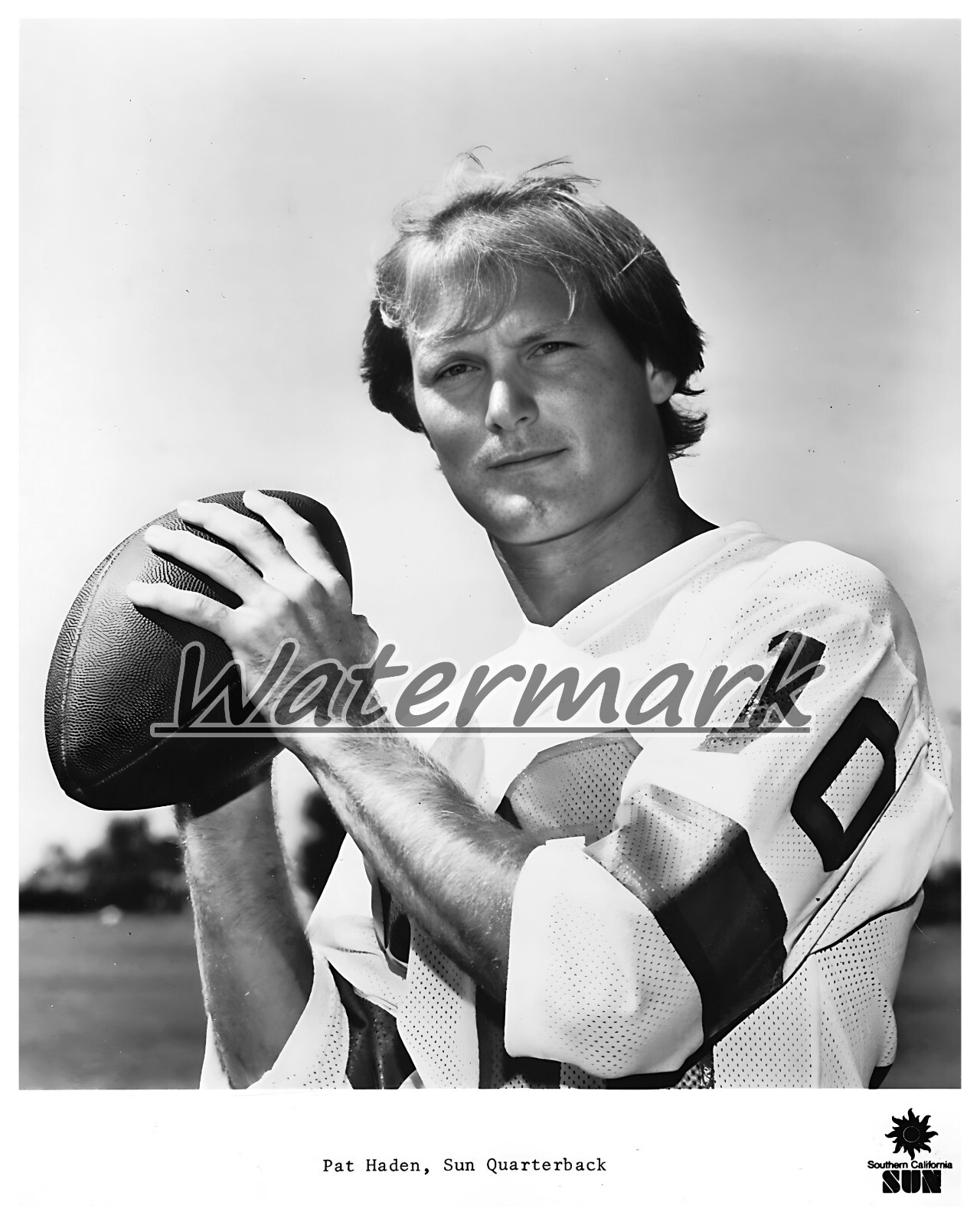 WFL Southern California Suns QB Pat Haden Black & White 8 X 10 Photo ...