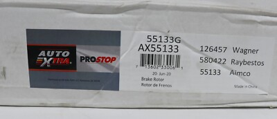 AUTO EXTRA PRO STOP BRAKE ROTOR 55133G AX55133 PROSTOP | eBay