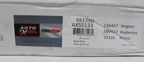 AUTO EXTRA PRO STOP BRAKE ROTOR 55133G AX55133 PROSTOP | eBay