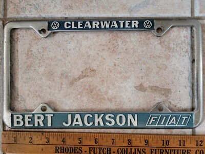 Bert Jackson Volkswagen Fiat Clearwater Florida Dealer License Plate ...