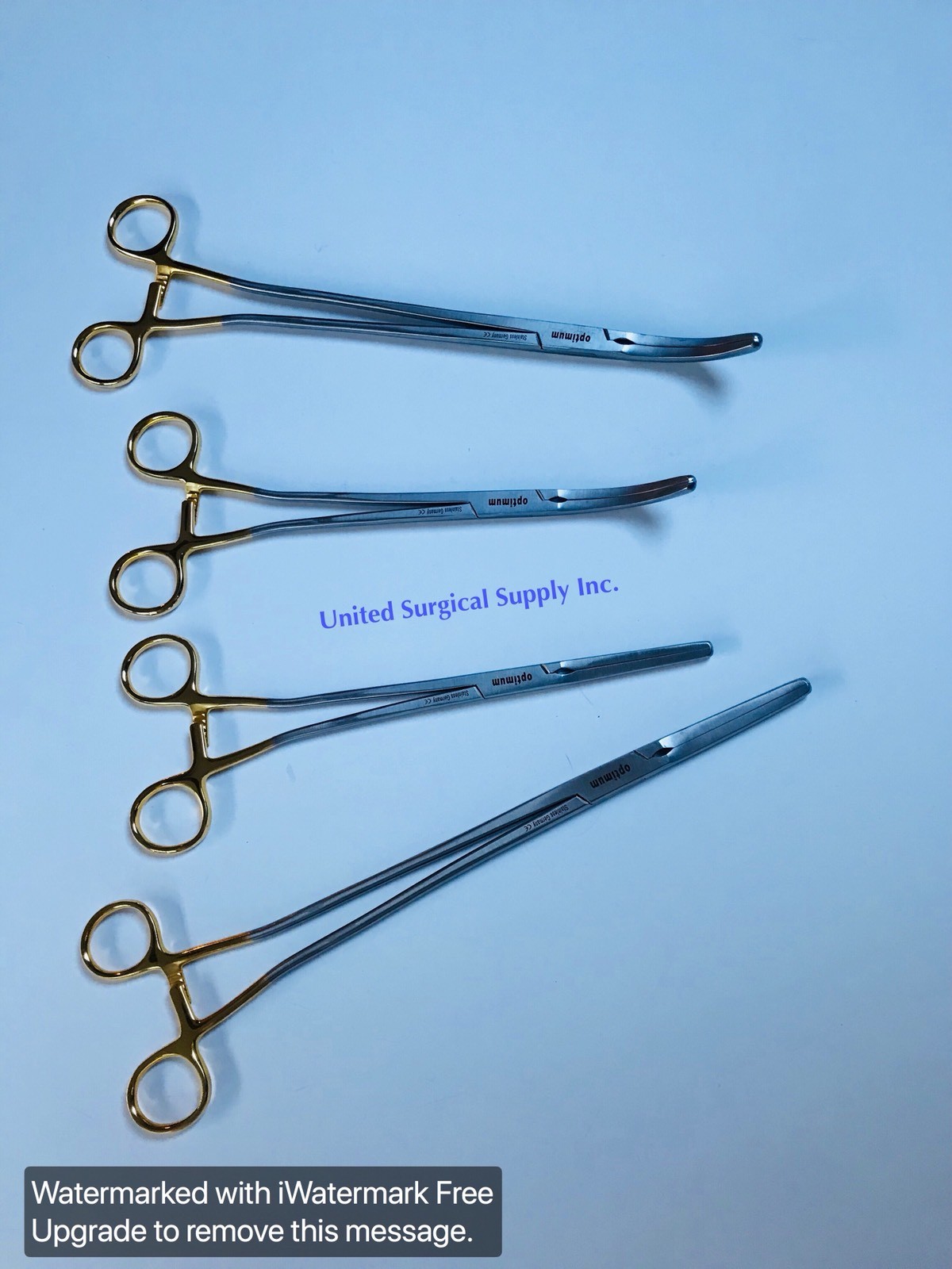 HYSTERECTOMY CLAMPS (Set of 4) Z-Type Curved/Straight Gynecology ...