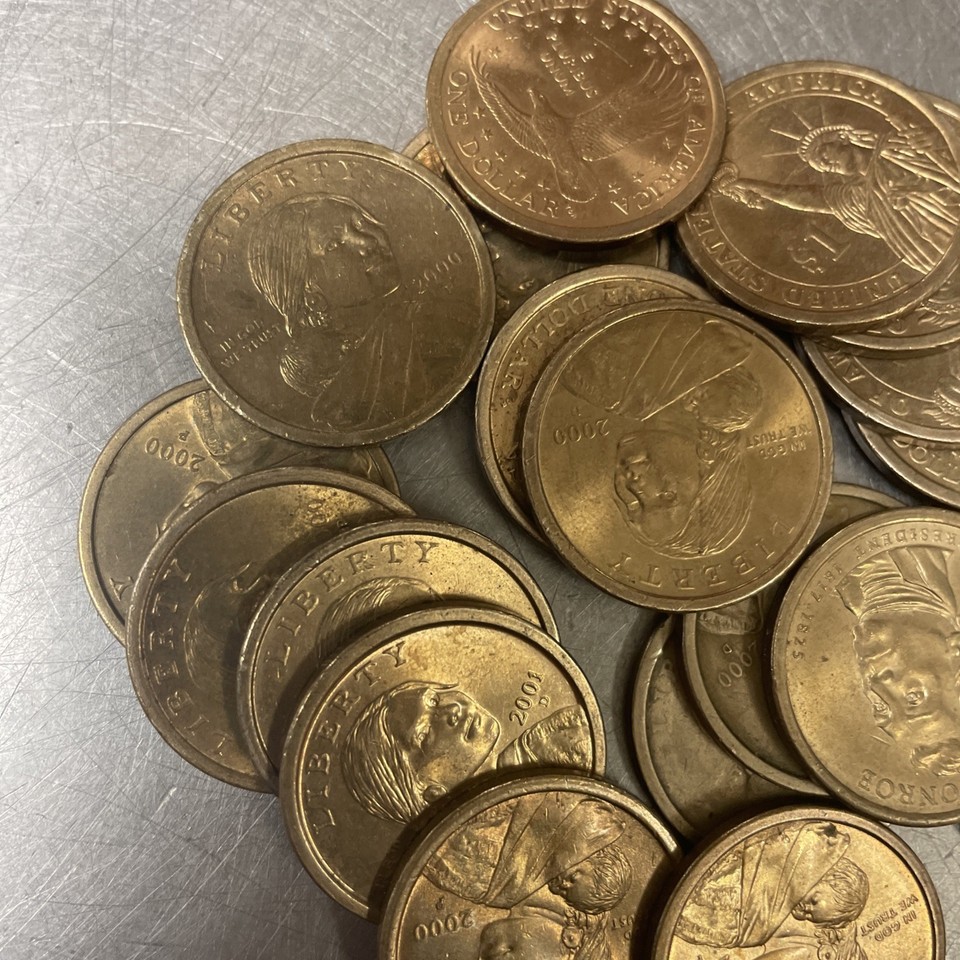 Lot Of 20 Random Presidential One $1 Dollar U.S Coins Mixed Lots US ...