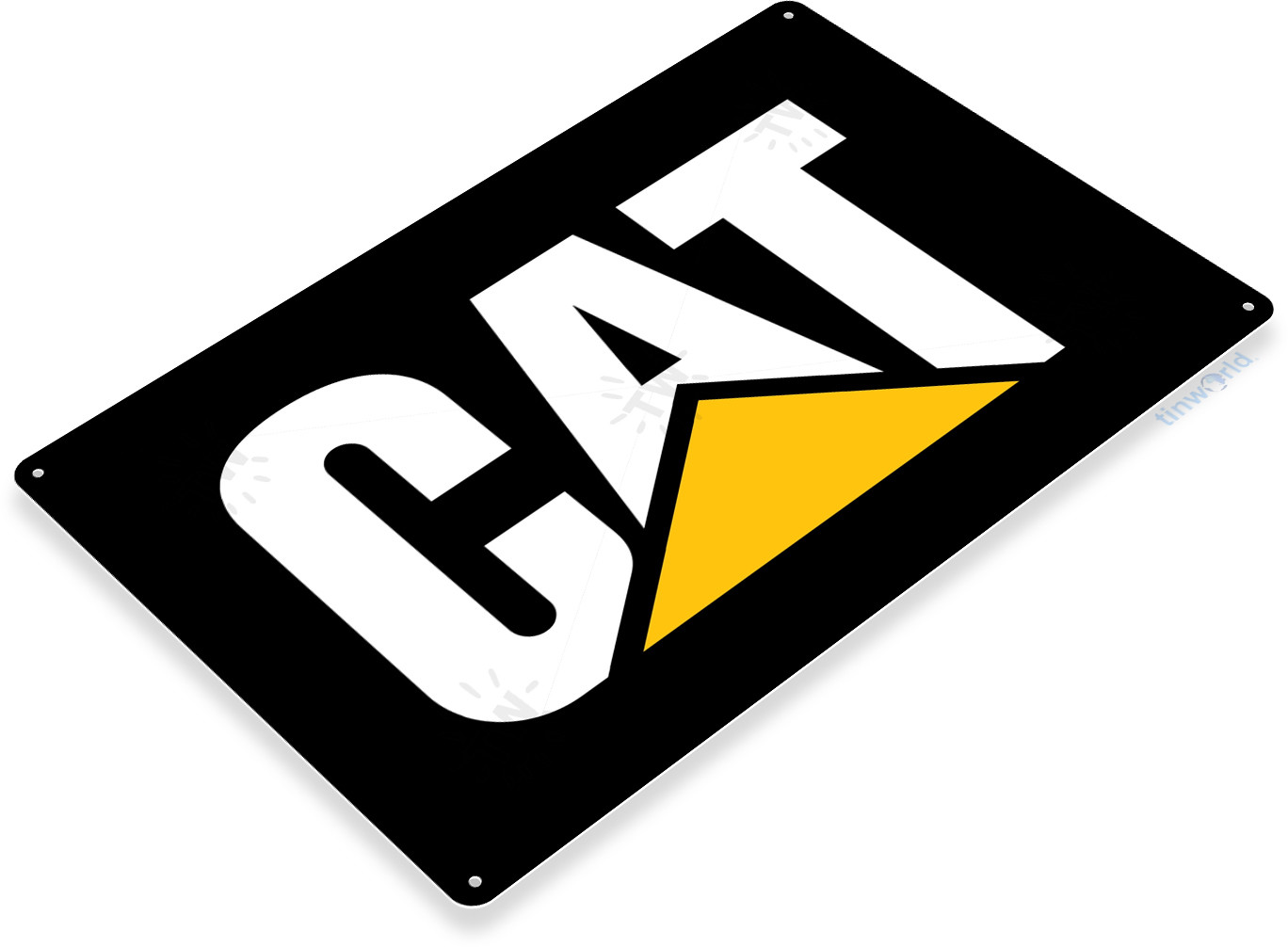 TIN SIGN CAT Caterpillar, Heavy Equipment, Machinery, Tractor, Farm ...