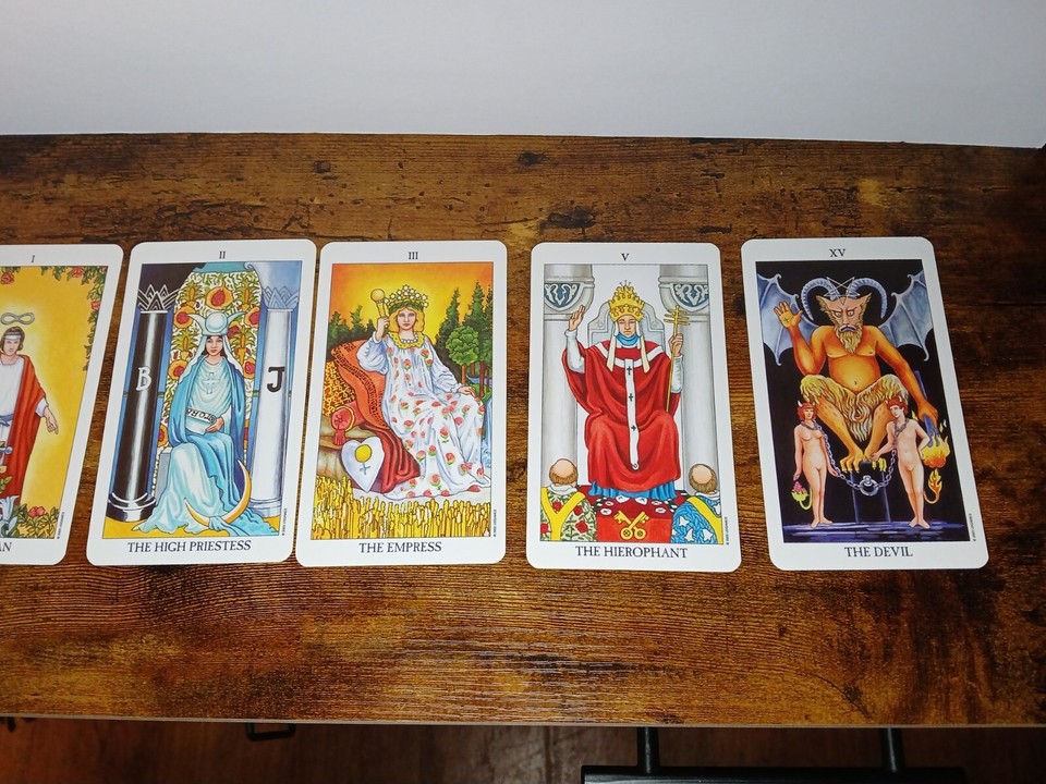 Radiant Rider-Waite Tarot Cards 78 Card Set & Instructions 2003 Pamela ...