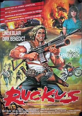 Ruckus in Madoc County German movie poster A1 A Dirk Benedict, Linda ...