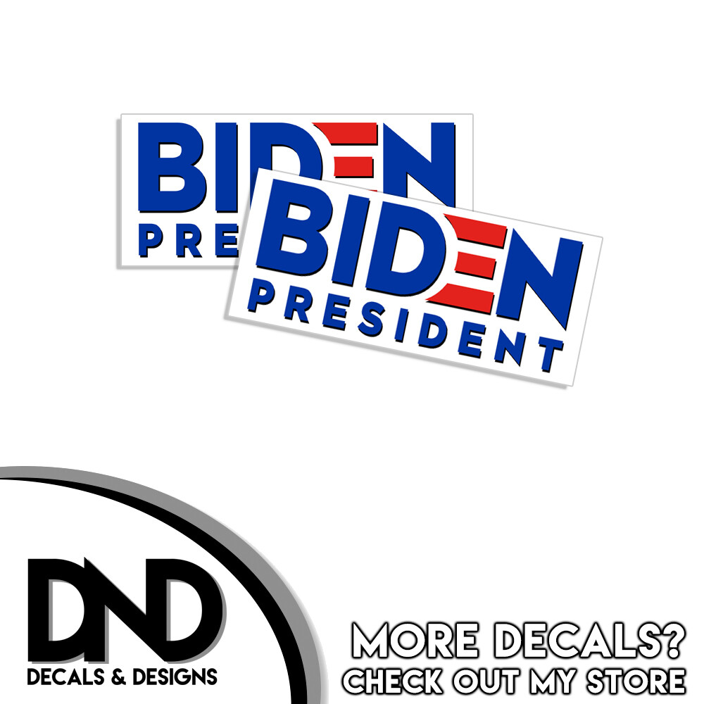 Biden President - Joe Biden Democrat 2020 Bumper Sticker 3" x 7" - 2 ...