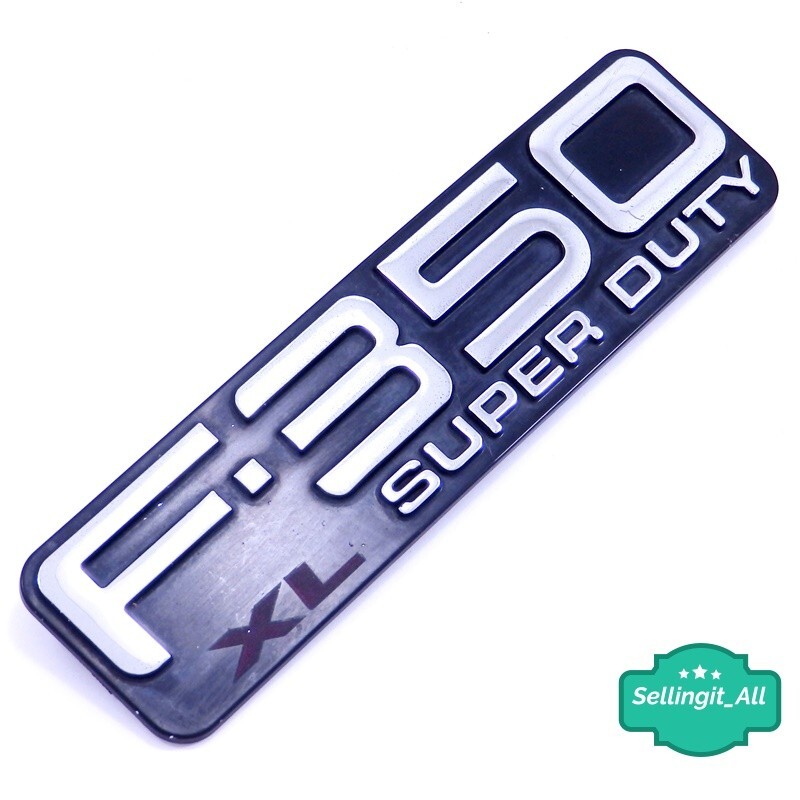 99-04 Ford F-350 XL Super Duty Fender Emblem OEM Nameplate F81Z-16720 ...