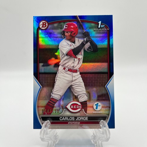 2023 Bowman 1st Edition Blue Foil /150 #BPFF-120 Carlos Jorge ...