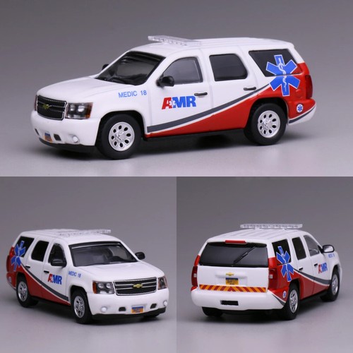596 1/64 Chevrolet Tahoe AMR Ambulance Emergency Model Car Diecast ...