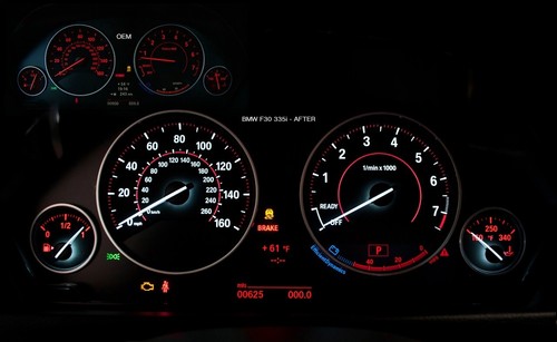 BMW F30 F31 INSTRUMENT CLUSTER LED CONVERSION KIT SPEEDO DASH DASHBOARD ...