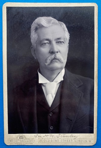 Cabinet Card Bassano Sir Henry Morton Stanley explorer Africa London c ...