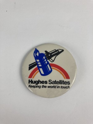 Vintage Hughes Satellites - NASA Space Shuttle Button Pin Back | eBay