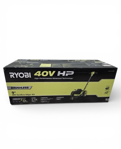 RYOBI 40V HP Brushless 9" Cordless Edger Kit with Battery (RY40760) NEW ...