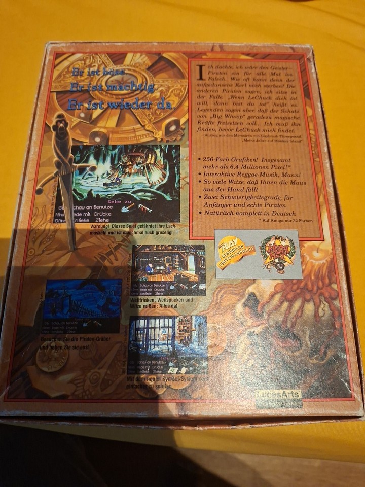 Monkey Island 2 – LeChuck’s Revenge – Amiga Big Box – LucasArts ...