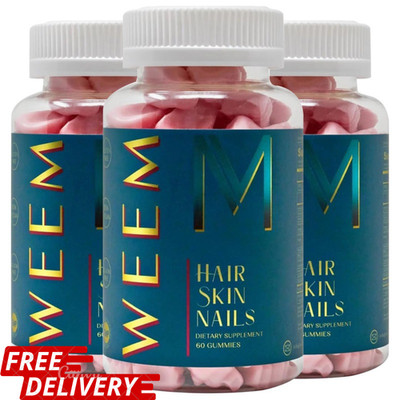 WEEM Hair Skin & Nails Gummies - Biotin Vitamins for Healthy Hair, Skin ...