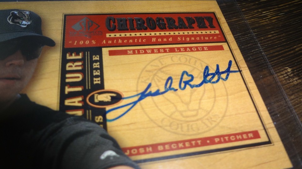 2000 SP CHIROGRAPHY JOSH BECKETT AUTOGRAPHED BASEBALL CARD | eBay