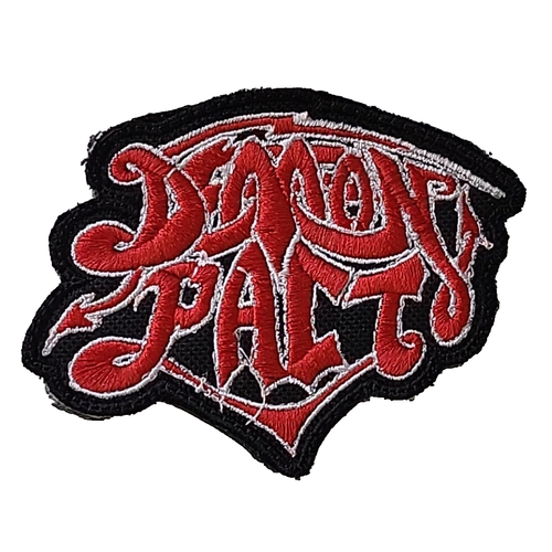 DEMON PACT Shaped Band Logo SMALL PATCH Embroidered | eBay