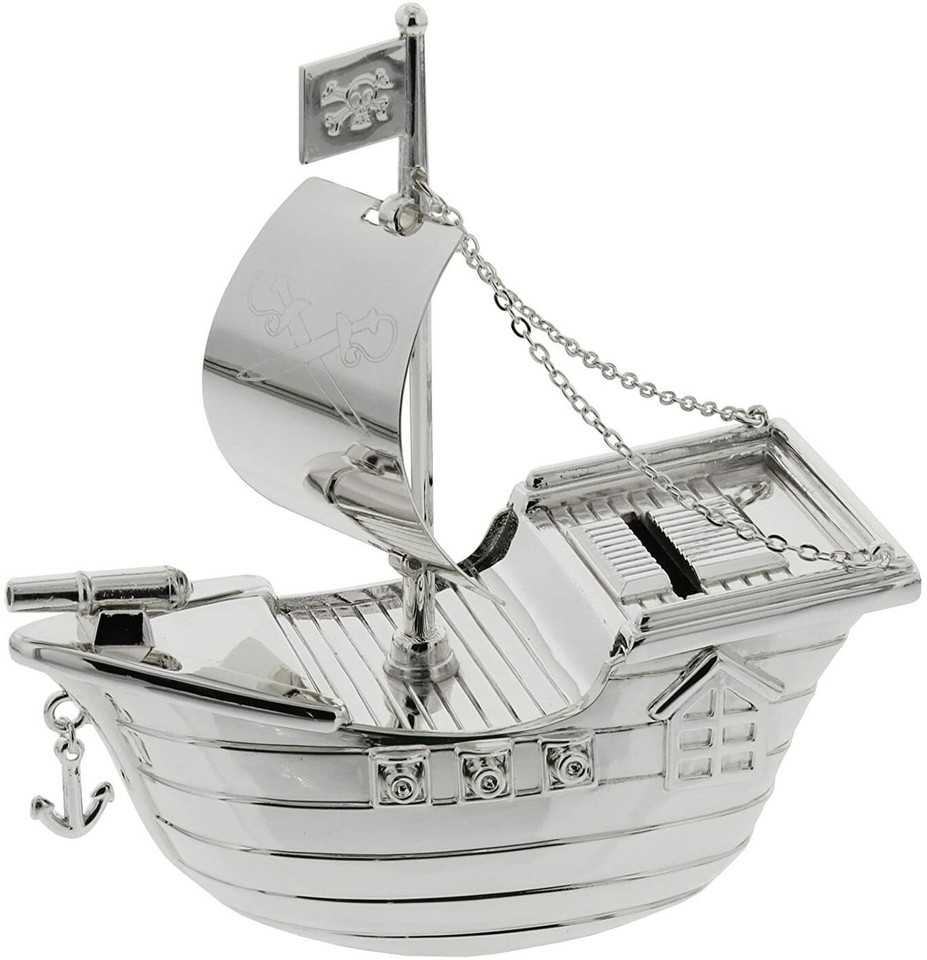 Christening Gift - Silver Plated Christening Money Box Baby Boy ...