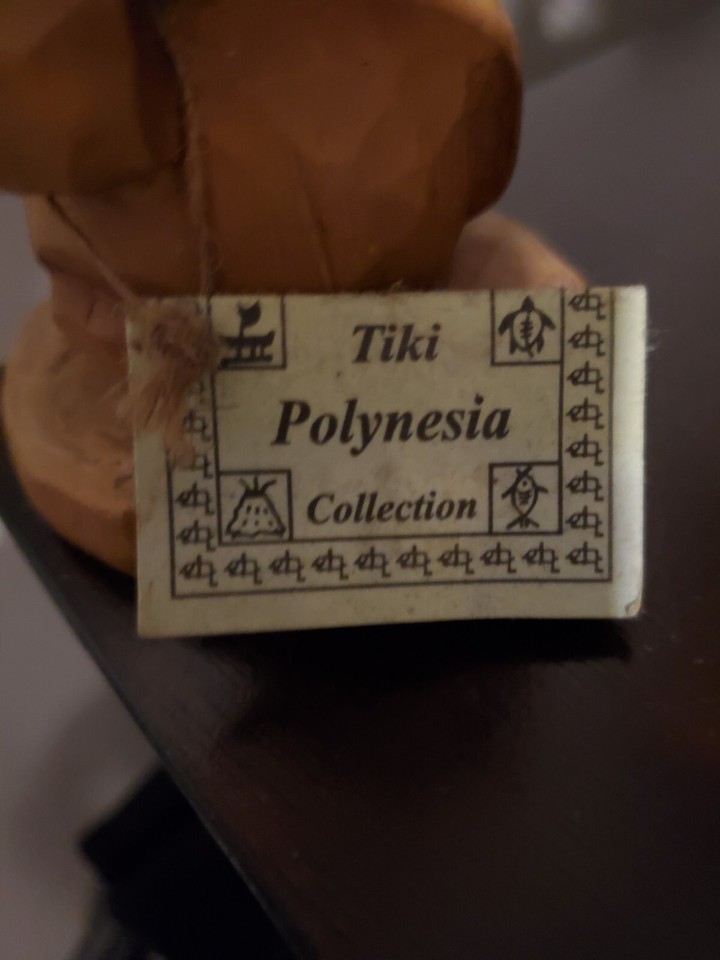 Tiki Figure- Polynesia Collection w/ Tag- Hawaii- Asia Crown Enterprise ...