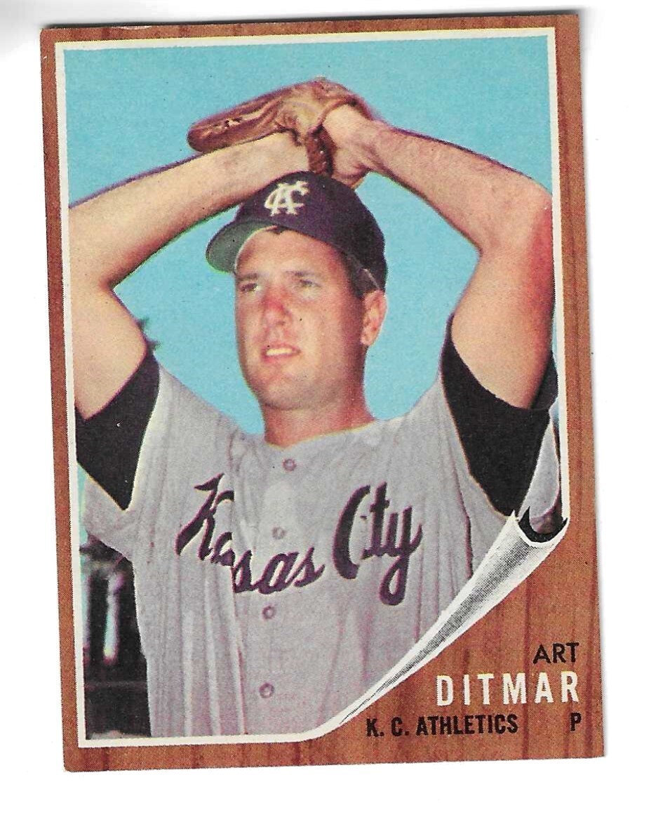 1962 Topps - #246 Art Ditmar Athletes -NEAR MINT -buy ten for FREE ...