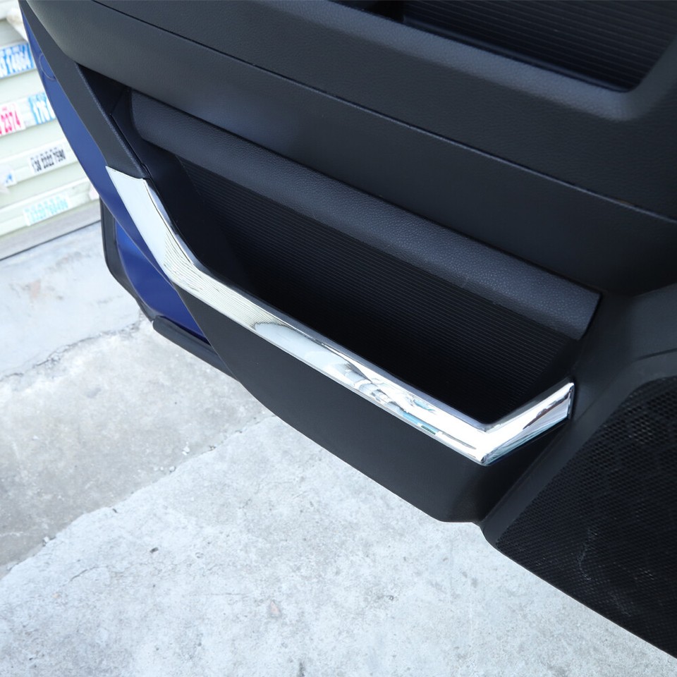 Interior Rear Door Storage Box Trim Strips Decor For Dodge RAM 1500 10 ...