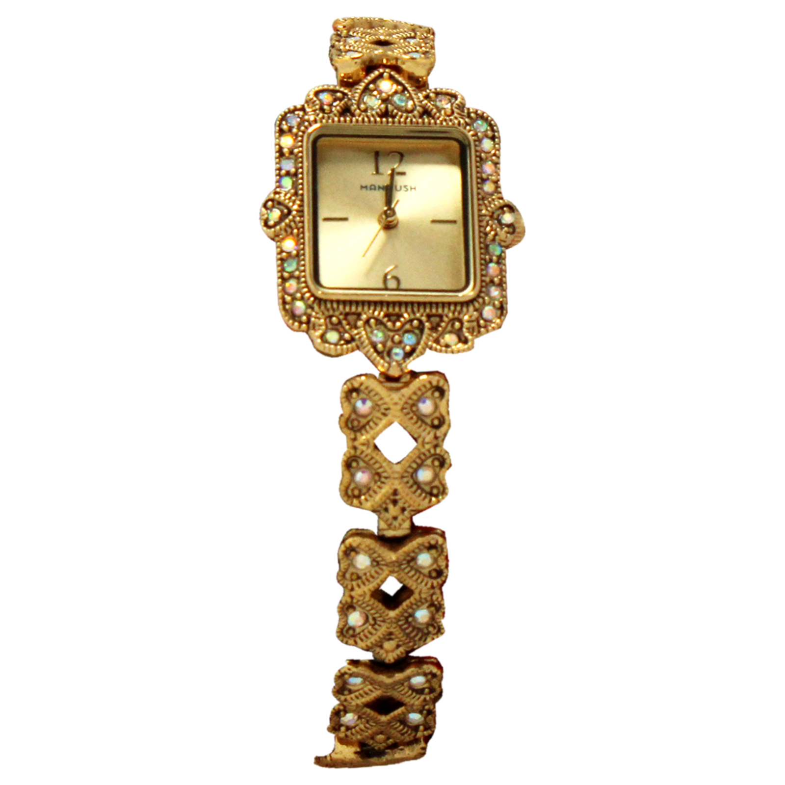 MSHLLG Loulou - Gold Stainless Steel Bracelet Watch by Manoush for ...