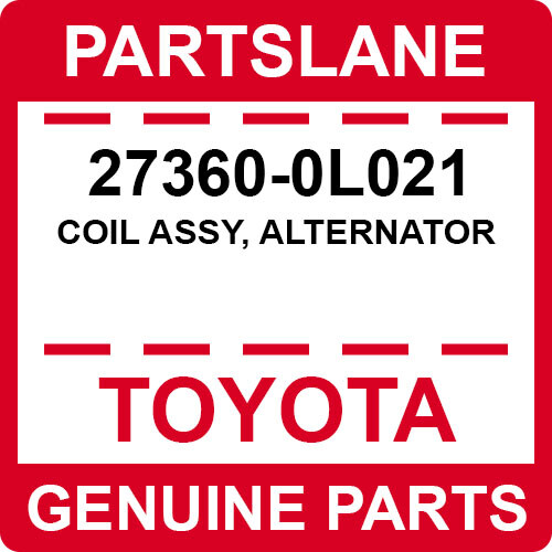 27360-0L021 Toyota OEM Genuine COIL ASSY, ALTERNATOR | eBay