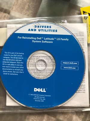 New Sealed Dell Latitude LS Family System Software - BackUp Media CD | eBay