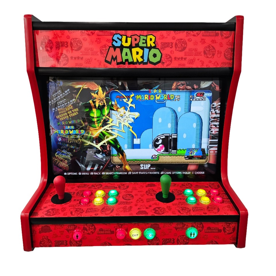 Super Mario Themed Wall Mountable Arcade Machine | eBay