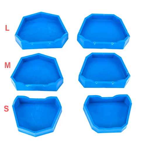6Pcs Dental Lab Product Silicone Rubber Plaster Model Base on Stone ...
