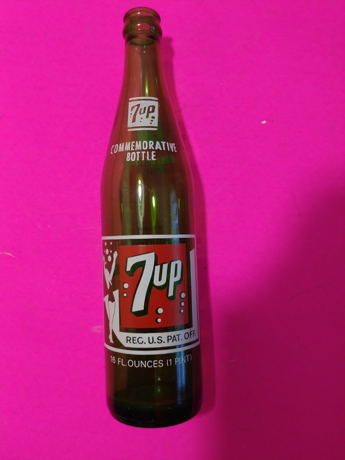 1978 7UP 50TH ANNIVERSARY COMMEMORATIVE BOTTLE of the FIRST SEVEN-UP ...