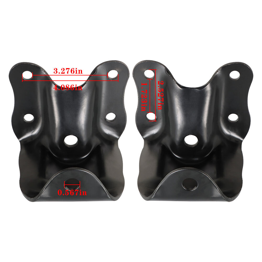 Rear Suspension Leaf Spring Shackle & Bracket Kit For Ford 1986-2008 ...