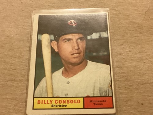 1961 Topps Baseball High Number #504 Billy Consolo - Near Mint - Great ...