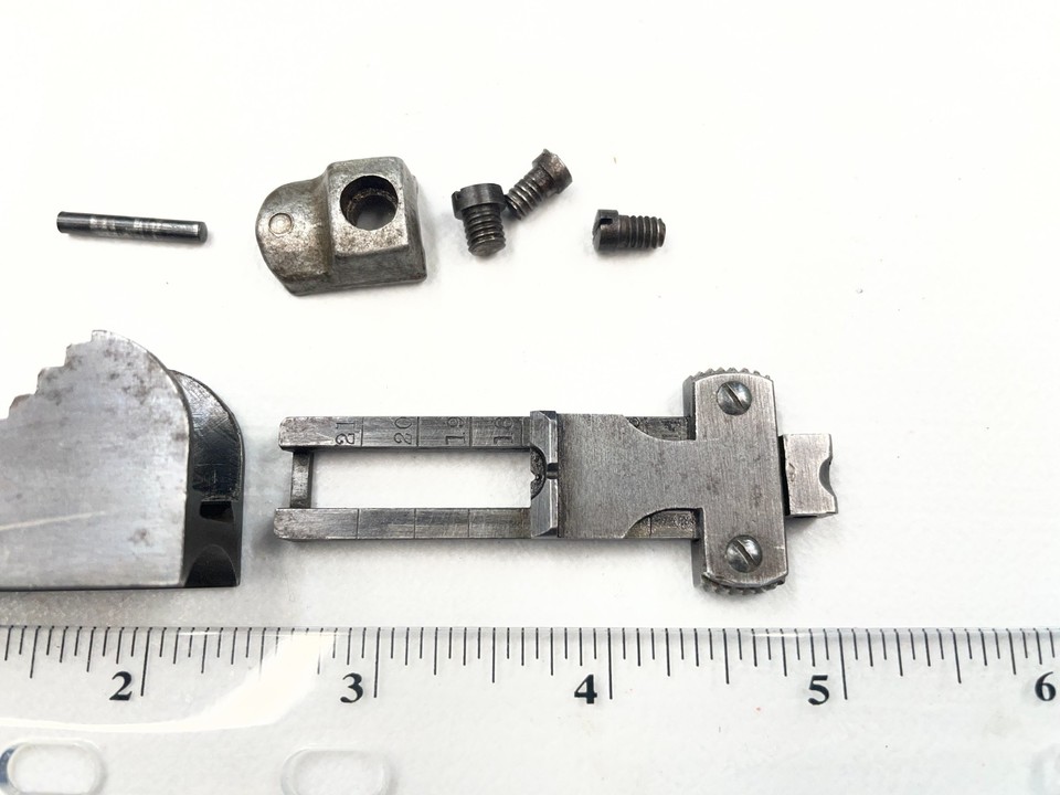 Original antique Remington No 5 rolling block rear sight rifle assembly ...