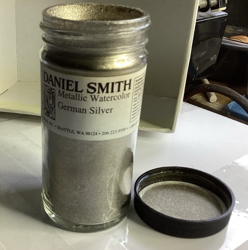 Daniel Smith Metallic Watercolor German Silver Powder 4Oz Bottle, New ...