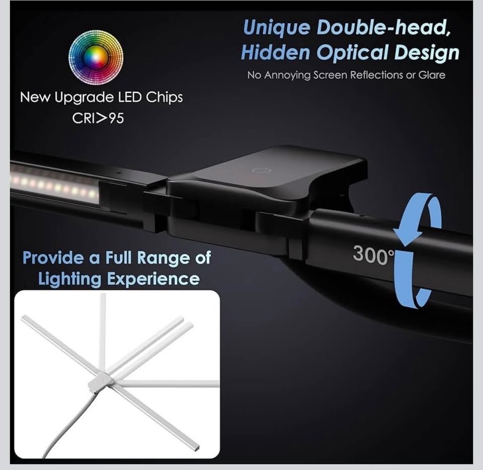 EYOCEAN Desk Lamp with Metal Base, 31.5" LED Desk Lamp for Home Office ...