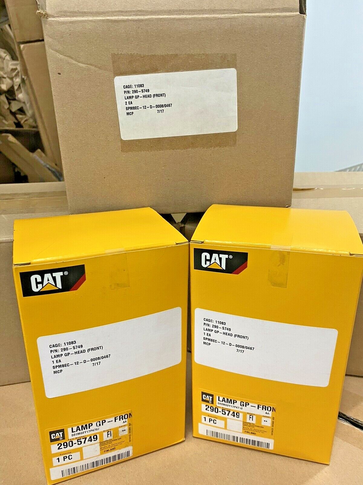 HALOGEN LIGHT LAMP GP-HEAD CATERPILLAR CAT 290-5749 2905749 14M 14M ...