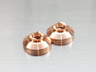 2pc x Shielded End Cap 60485 PT60 PT40 iPT-60 iPT-40 AHP Alphacut ...