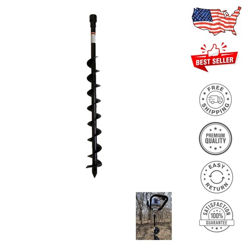 Robust 3-Inch Earth Auger Drill Bit with 36-Inch Length for Planting ...