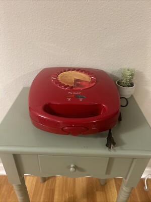 Sunbeam Mini Pie Maker Baker 4 Pies at Once Red Non Stick | eBay