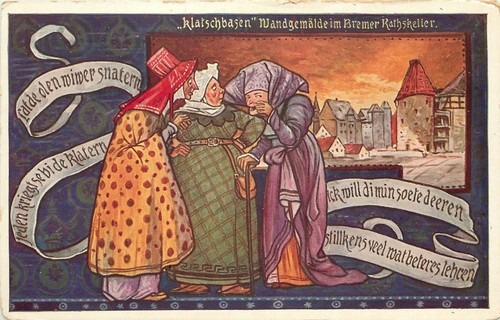 c1910 Postcard; Rathskeller Beer House Bremen Souvenir Old German Women ...